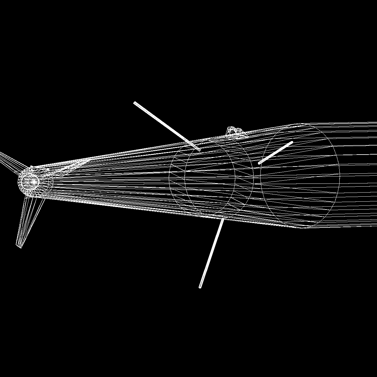 Black Brant II Sounding Rocket 3D Model - FlatPyramid