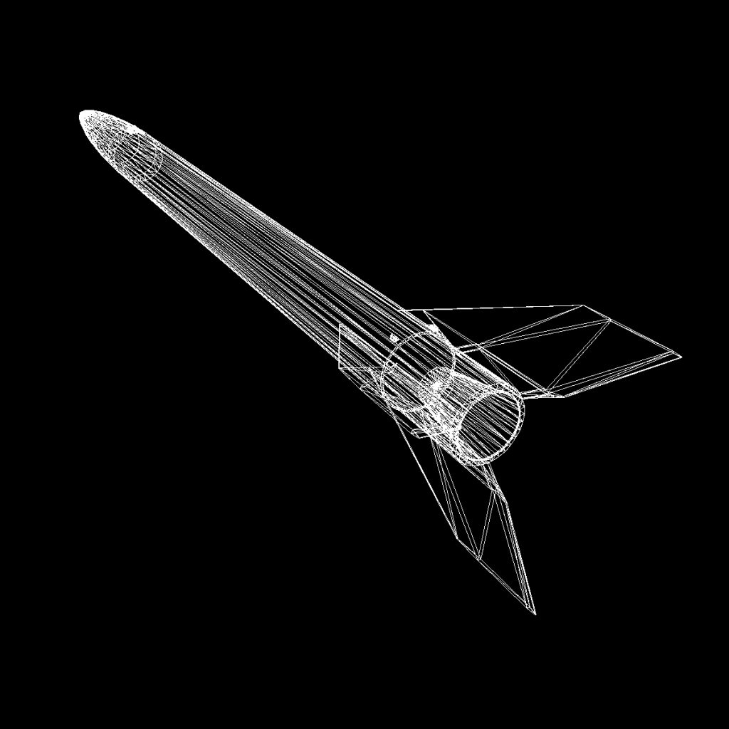 Black Brant VB Sounding Rocket 3D Model - FlatPyramid