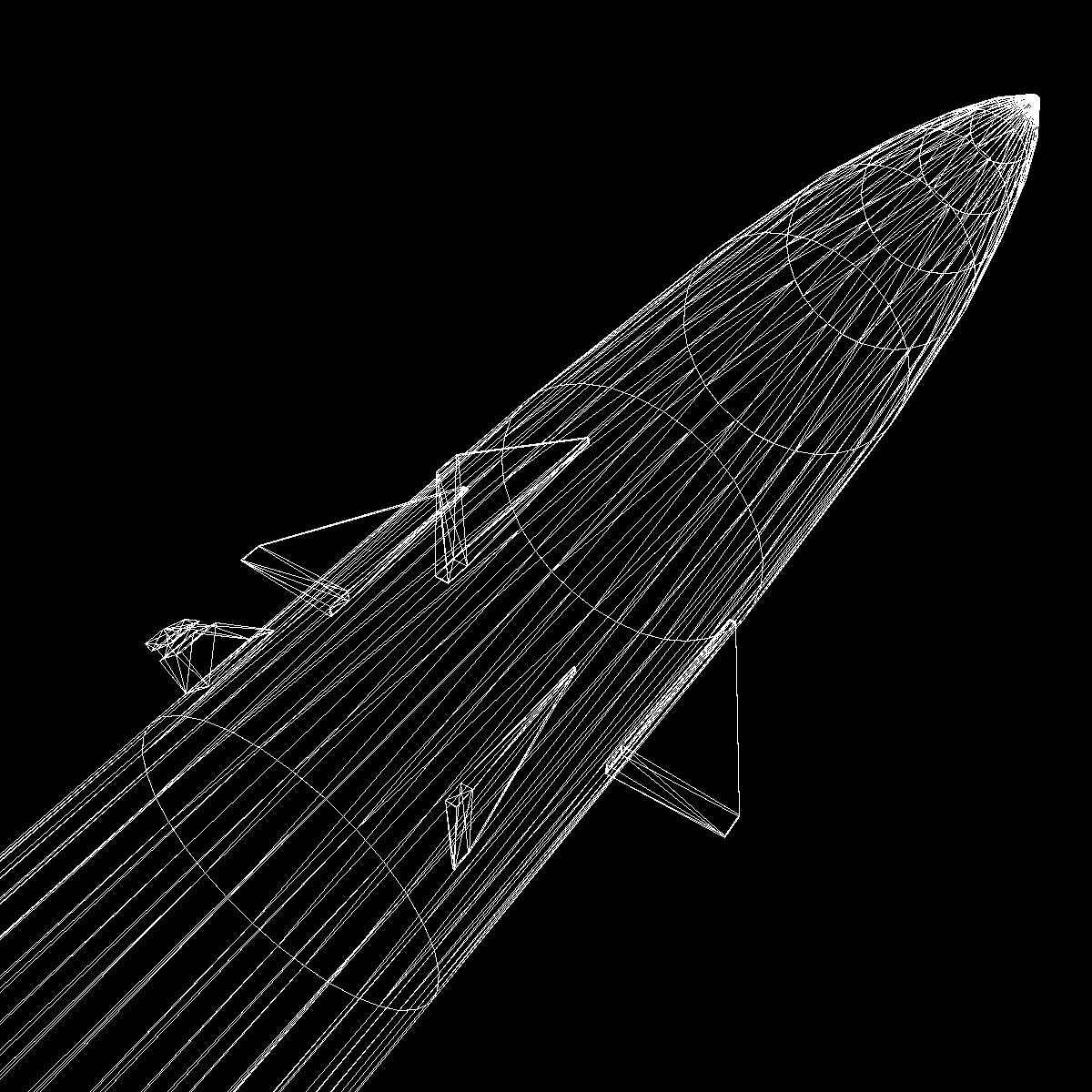 Black Brant VC Sounding Rocket 3D Model - FlatPyramid