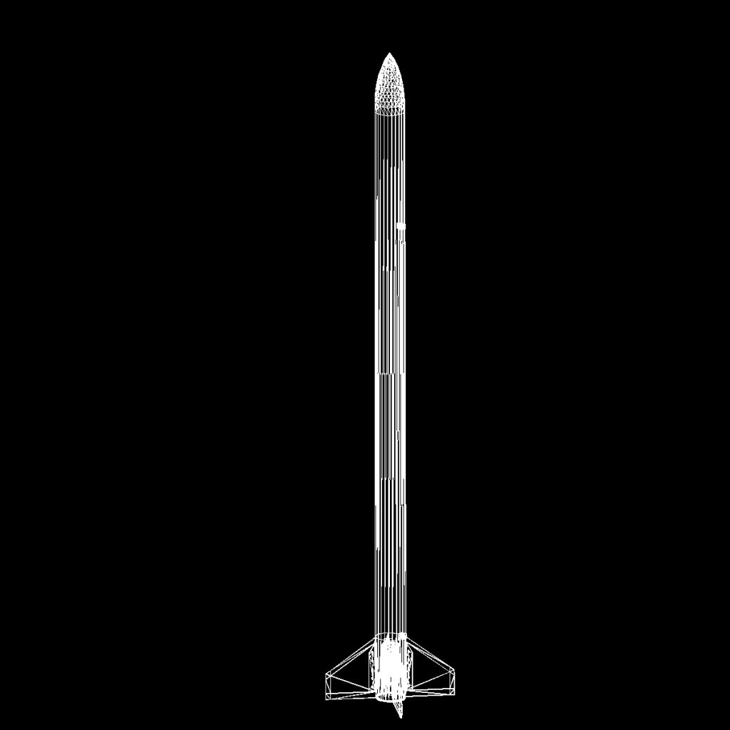 Indonesian RX-250-LPN Rocket 3D Model - FlatPyramid