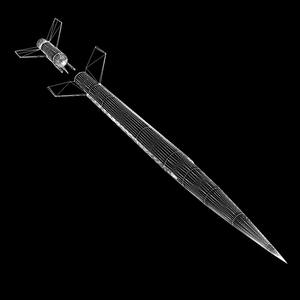 NASA Aerobee 100 Rocket 3D Model - FlatPyramid