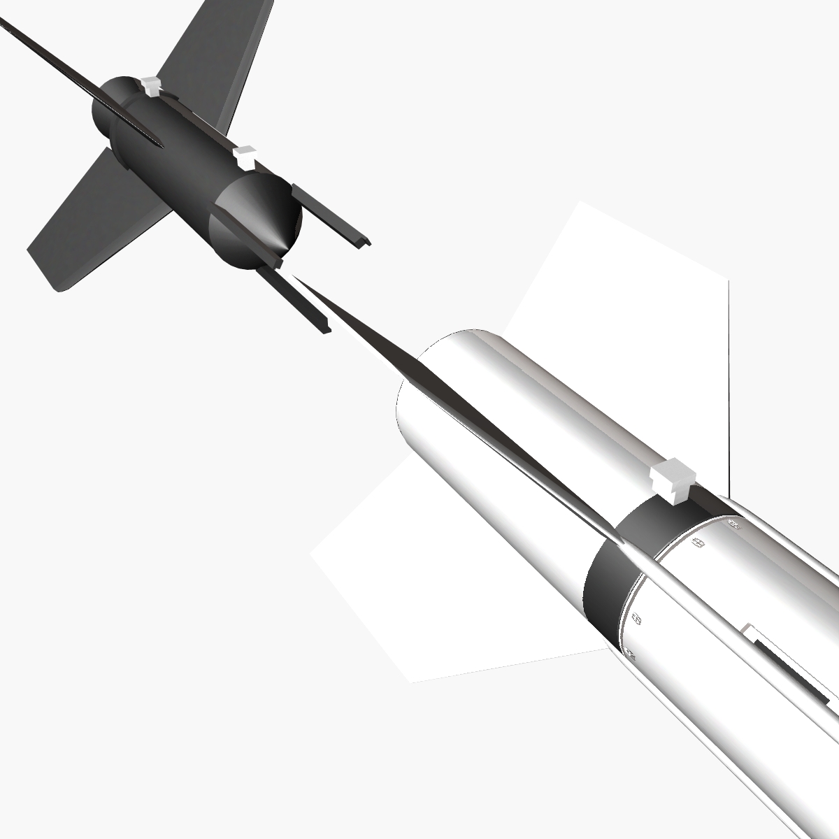 NASA Aerobee 150 Rocket 3D Model - FlatPyramid