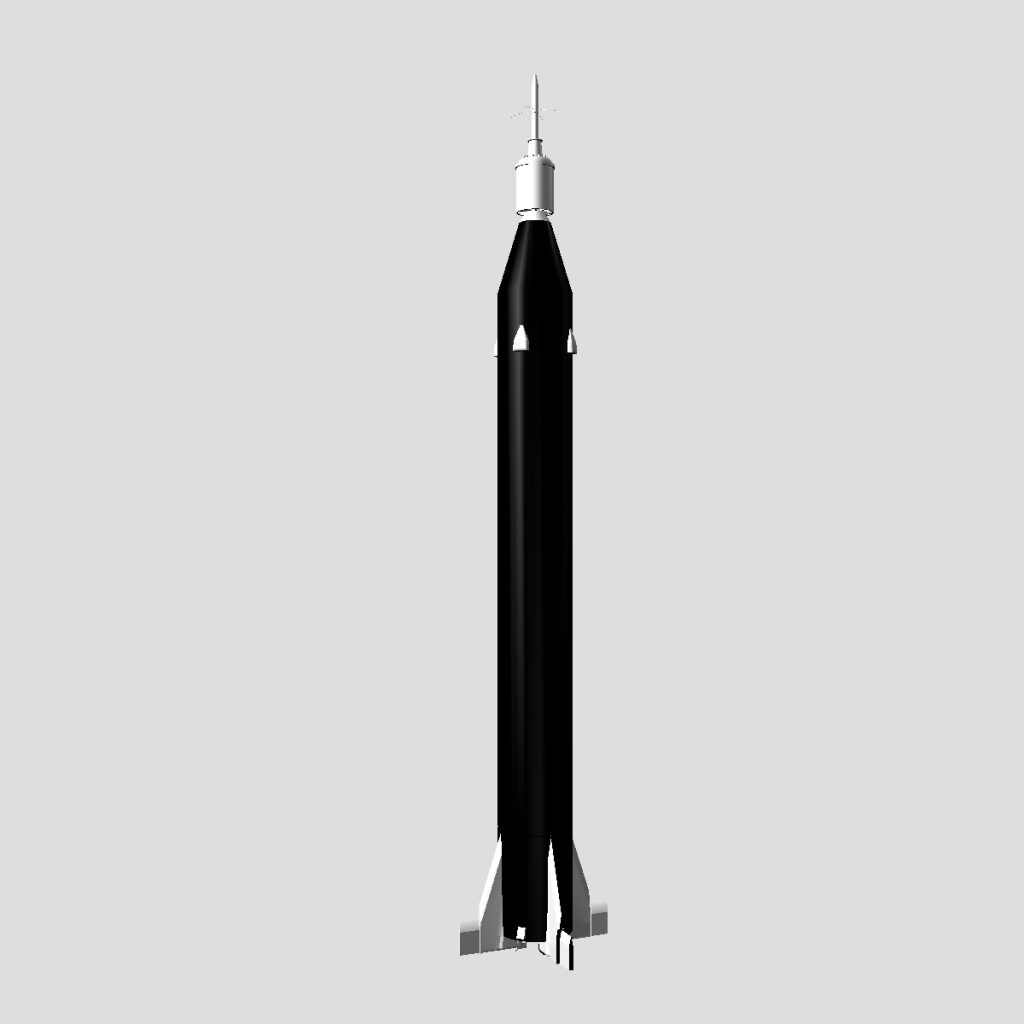 US Jupiter C Rocket 3D Model - FlatPyramid