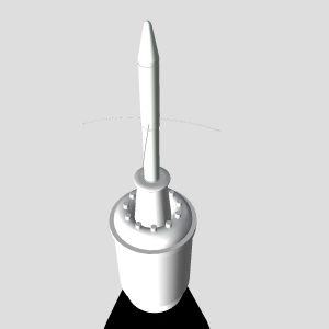 US Jupiter C Rocket 3D Model - FlatPyramid