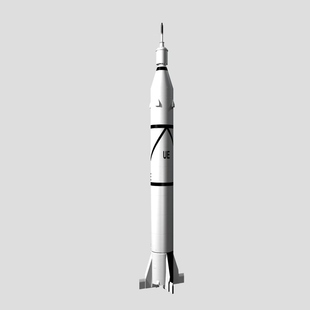 US Jupiter C Rocket 3D Model - FlatPyramid