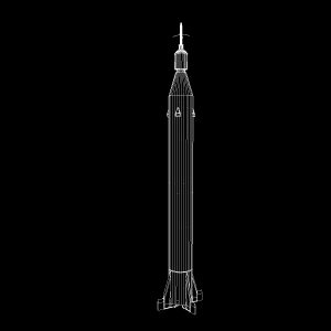 US Jupiter C Rocket 3D Model - FlatPyramid