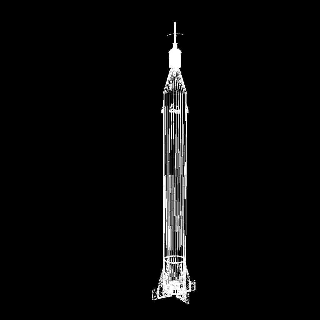 US Jupiter C Rocket 3D Model - FlatPyramid