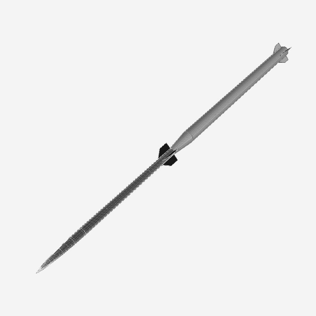 US Super Loki Rocket 3D Model - FlatPyramid