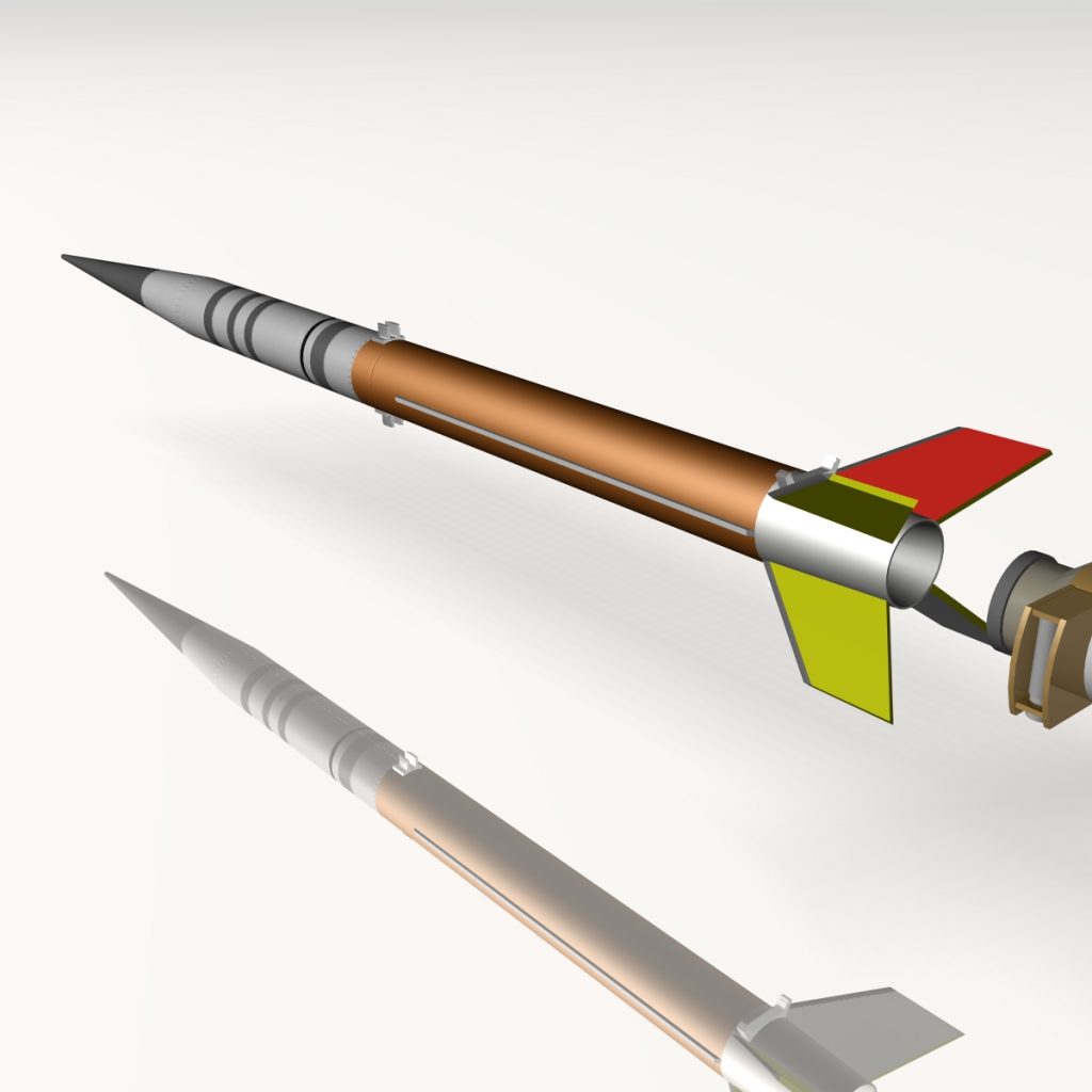 US Terrier-Improved Malemute Rocket 3D Model - FlatPyramid