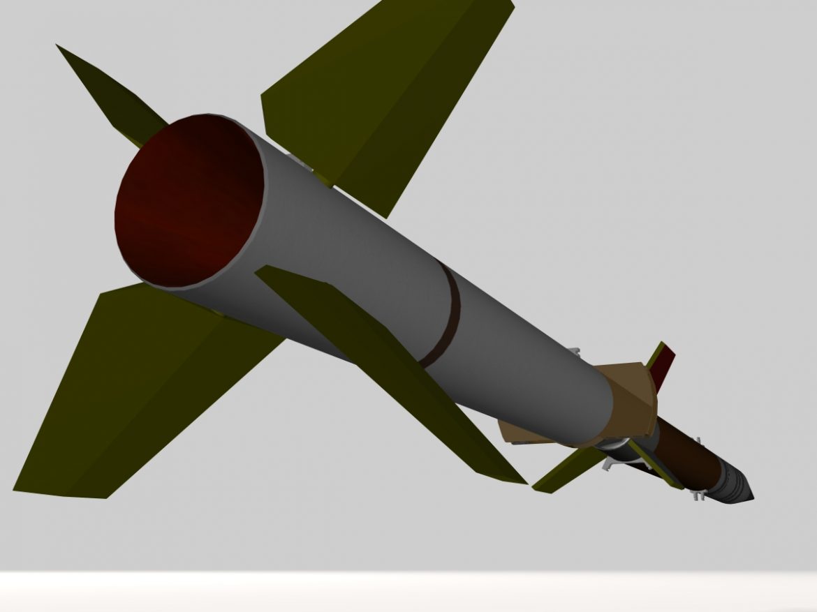 US Terrier-Improved Malemute Rocket 3D Model - FlatPyramid