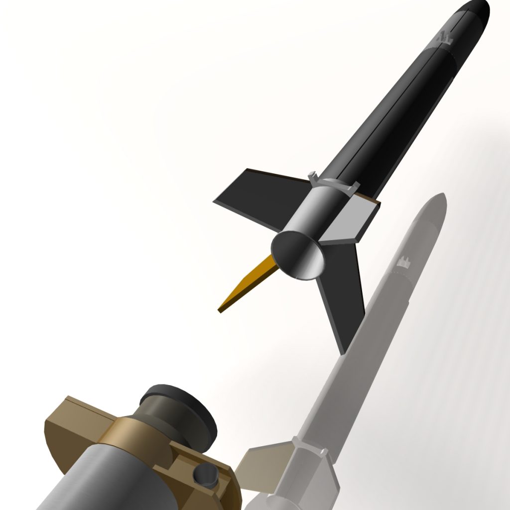 US Terrier-Malemute Rocket 3D Model - FlatPyramid