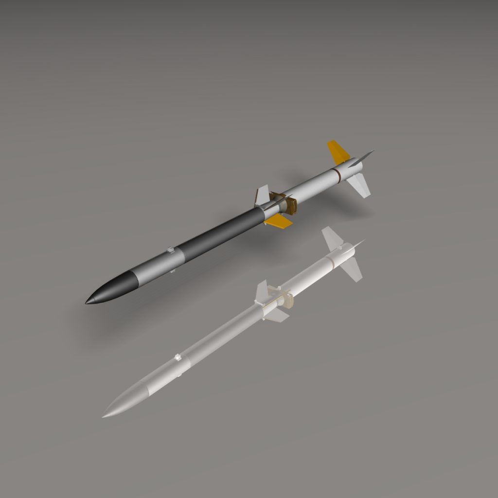 US Terrier-Malemute Rocket 3D Model - FlatPyramid