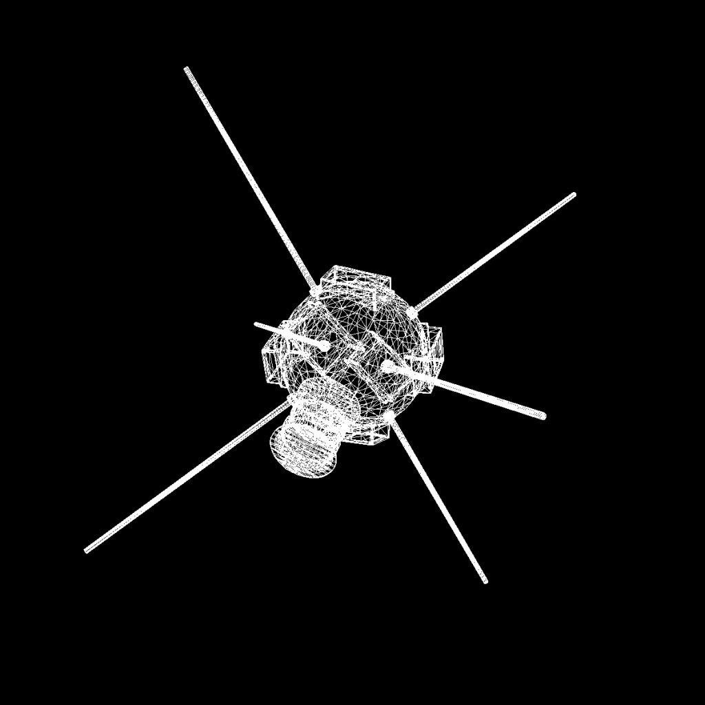 Vanguard I Satellite 3D Model - FlatPyramid