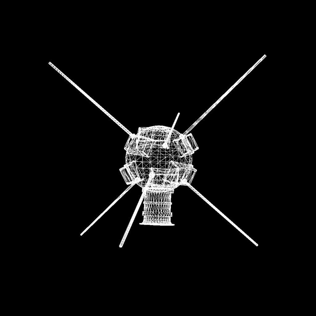Vanguard I Satellite 3D Model - FlatPyramid