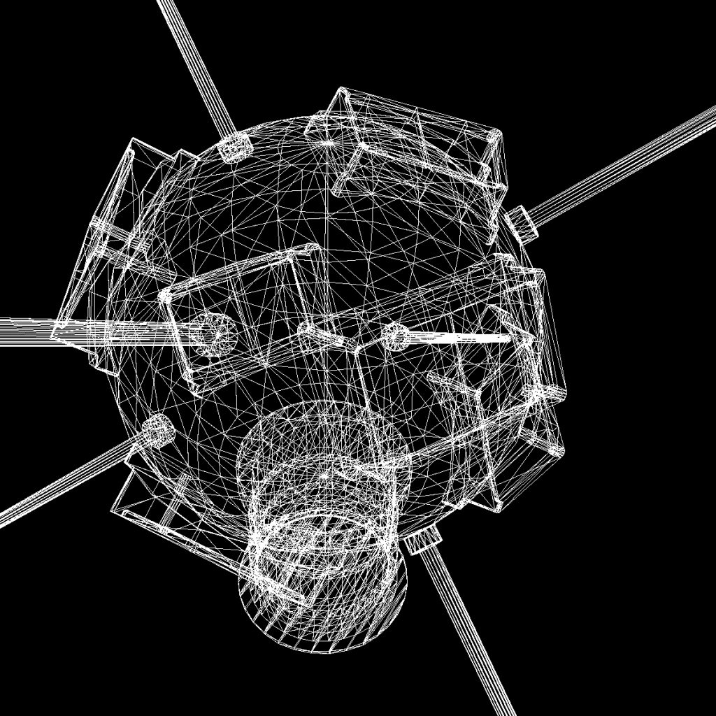 Vanguard I Satellite 3D Model - FlatPyramid