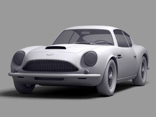 Aston Martin DB4 GT Zagato 3D Model - FlatPyramid