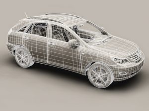 Generic Car SUV 3D Model - FlatPyramid