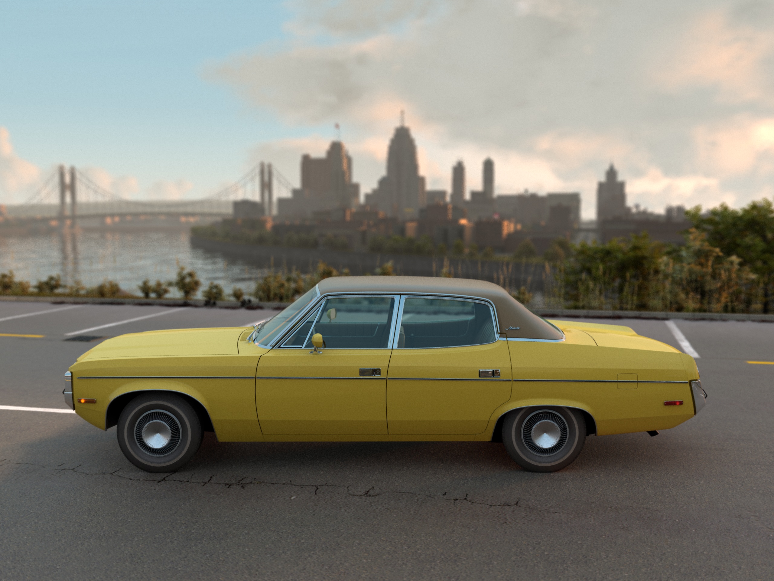 AMC Matador 1972 3D Model – Buy AMC Matador 1972 3D Model | FlatPyramid