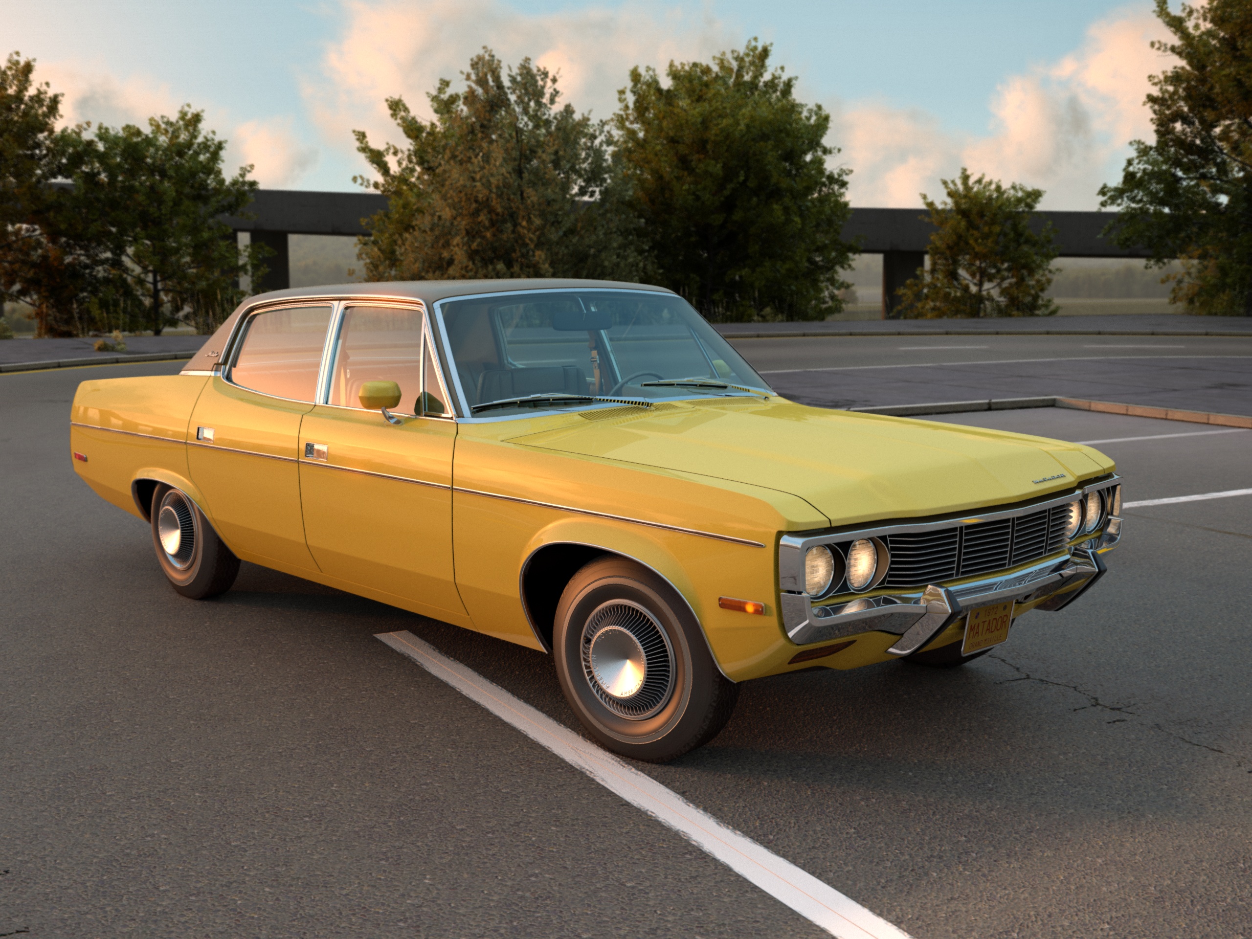 AMC Matador 1972 3D Model – Buy AMC Matador 1972 3D Model | FlatPyramid