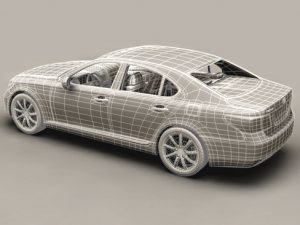 Lexus LS 460 3D Model - FlatPyramid