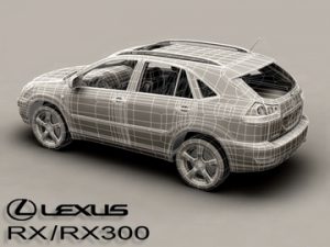Lexus RX300 2004 3D Model - FlatPyramid