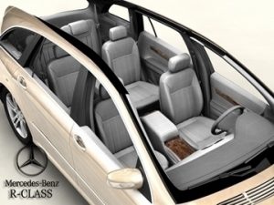 Mercedes R Class 3D Model - FlatPyramid