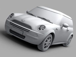 MINI Cooper Car 3D Model - FlatPyramid