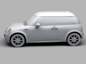 MINI Cooper Car 3D Model - FlatPyramid