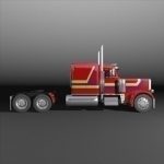 Semi Rig 3D Model - FlatPyramid