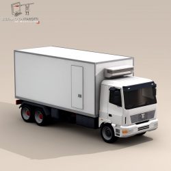 Truck fridge 3D Model - FlatPyramid
