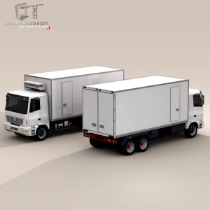 Truck fridge 3D Model - FlatPyramid
