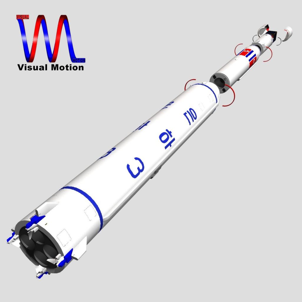 DPRK Unha-3 SLV Rocket 3D Model - FlatPyramid