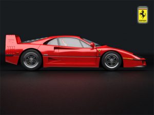 Ferrari F40 3D Model - FlatPyramid