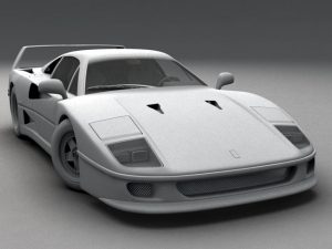 Ferrari F40 3D Model - FlatPyramid