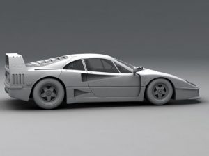 Ferrari F40 3D Model - FlatPyramid