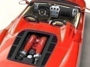 Ferrari F430 Spider 3D Model - FlatPyramid