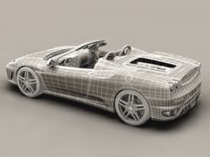 Ferrari F430 Spider 3D Model - FlatPyramid