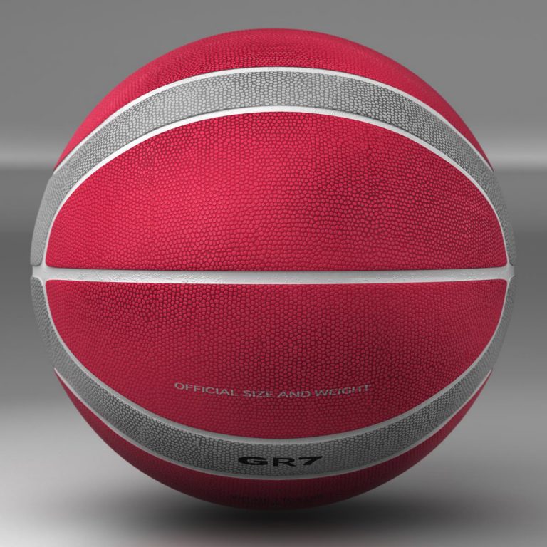 Basketball ball EBA red 3D Model - FlatPyramid