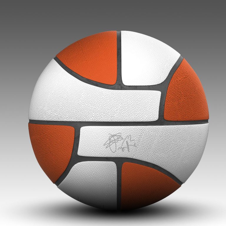 Basketball ball Euro white 3D Model - FlatPyramid