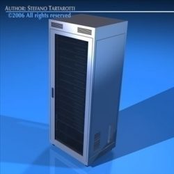 Server rack 3D Model - FlatPyramid