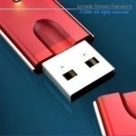 Usb Key 3D Model - FlatPyramid