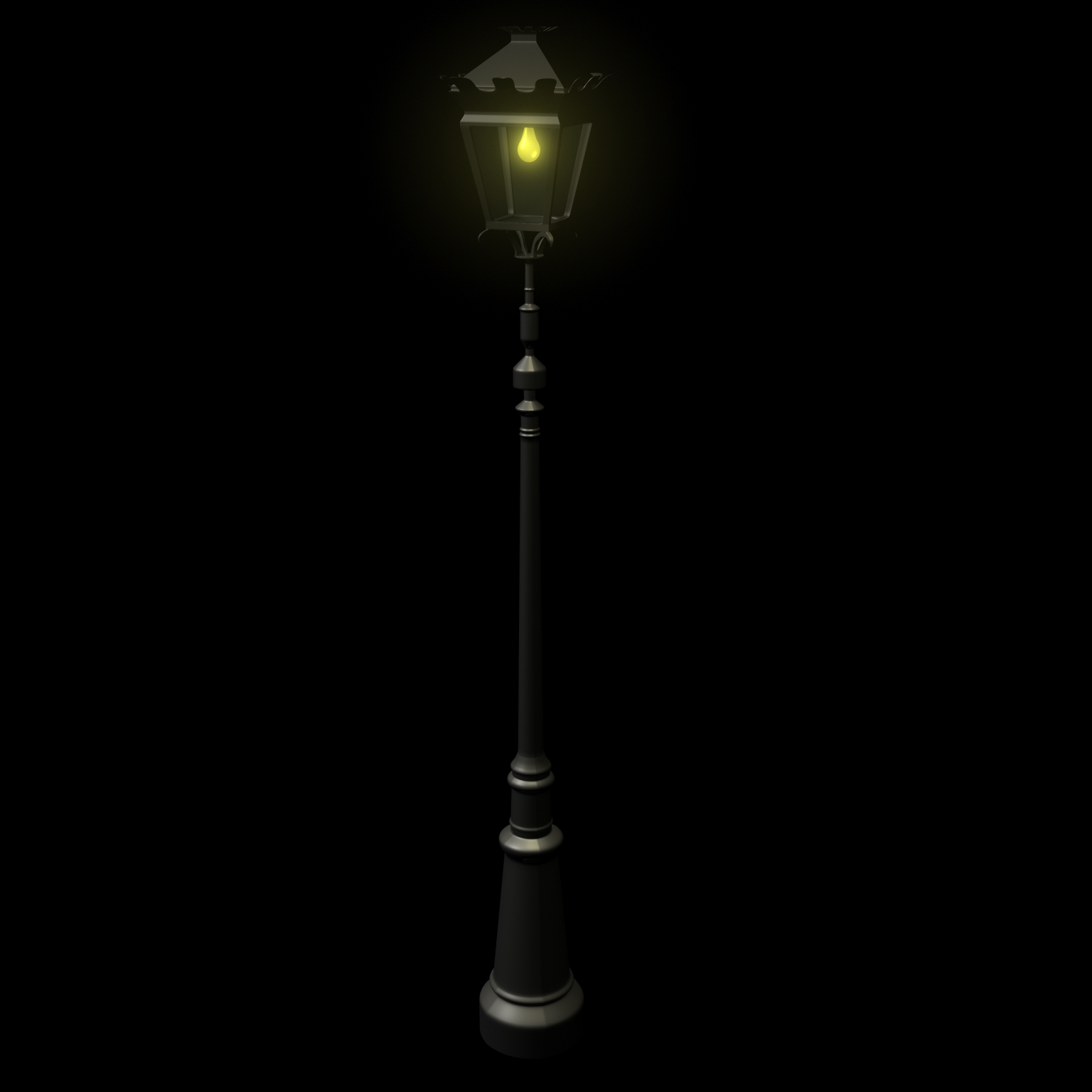 Street Lamp 3D Model - FlatPyramid