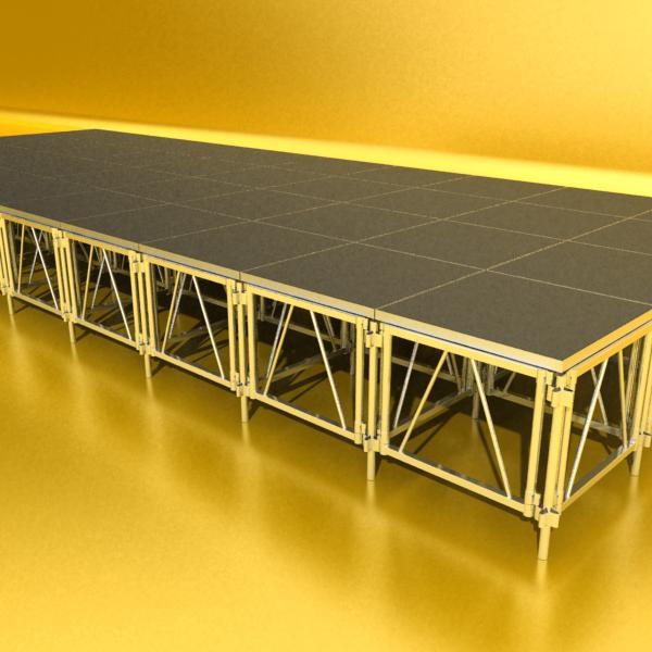 3D Model Stage Floor Platform 3D Model - FlatPyramid