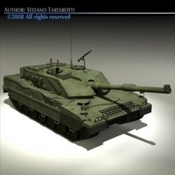 Ariete tank 3D Model - FlatPyramid