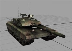 Chinese Type Main Battle Tank 99 3D Model - FlatPyramid