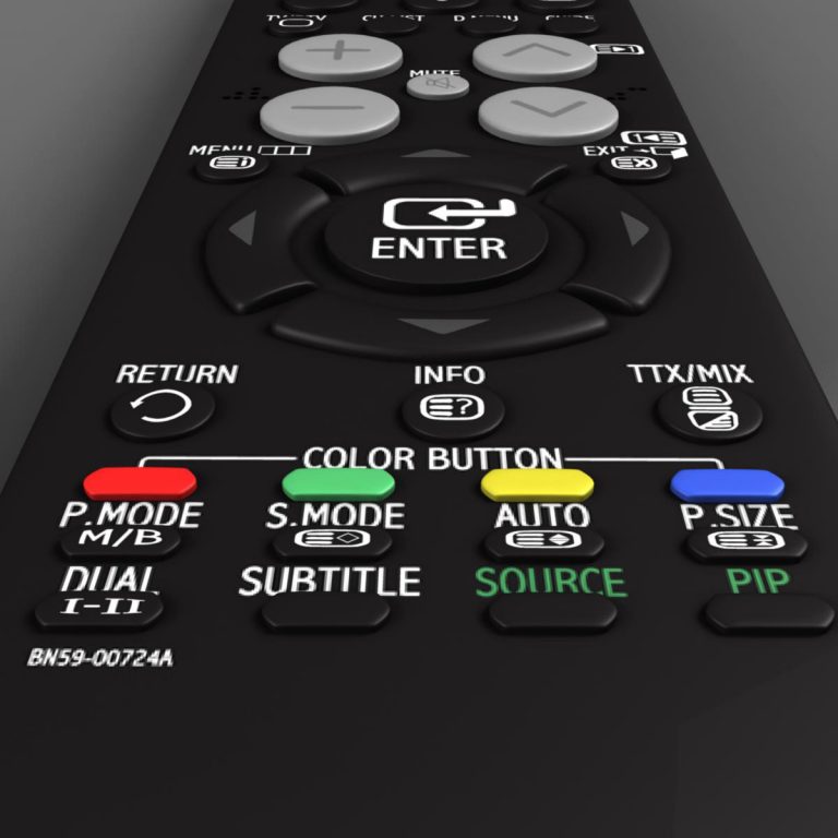 TFT remote control 3D Model - FlatPyramid