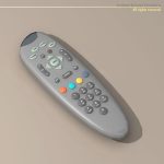 TV Remote Control 3D Model - FlatPyramid