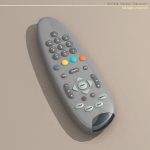 TV Remote Control 3D Model - FlatPyramid