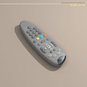 TV Remote Control 3D Model - FlatPyramid