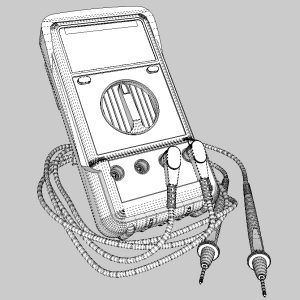 Digital Multimeter 3D Model - FlatPyramid